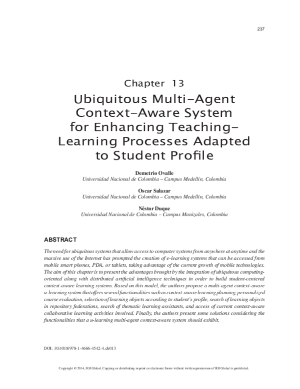 (PDF) Ubiquitous Multi-Agent Context-Aware System for Enhancing Teaching-Learning Processes ...