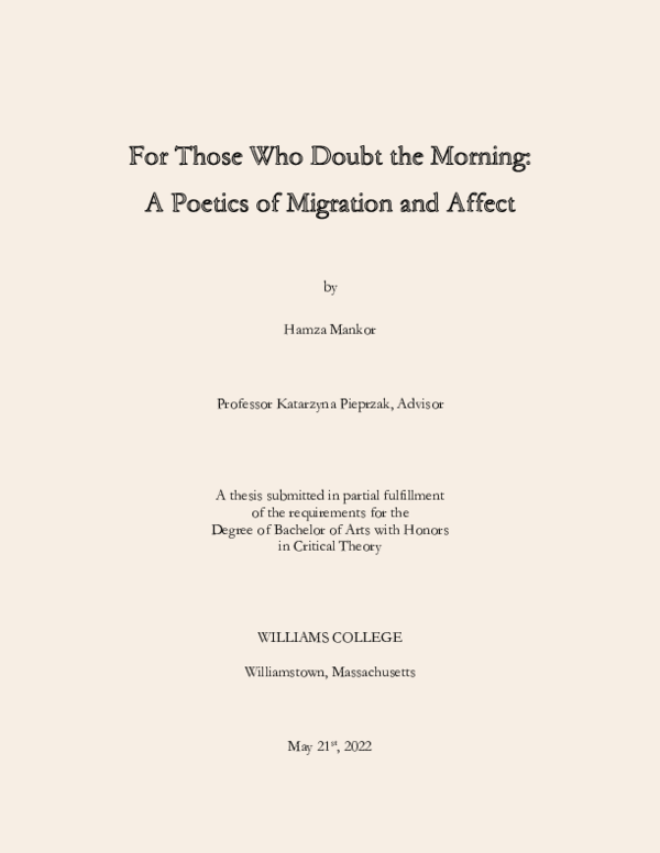 (PDF) Mankor Hamza Critical Theory Thesis