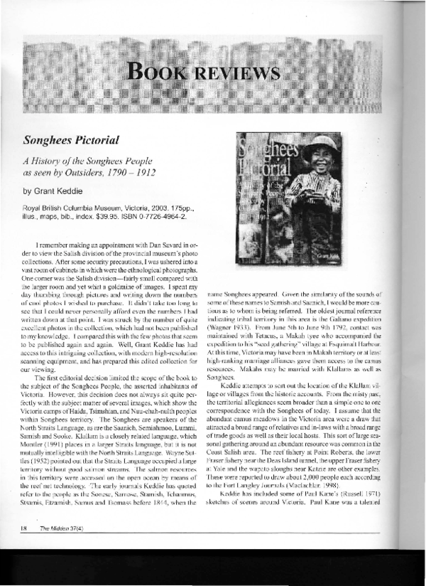 (PDF) Songhees Pictorial: A History of the Songhees People as Seen by ...