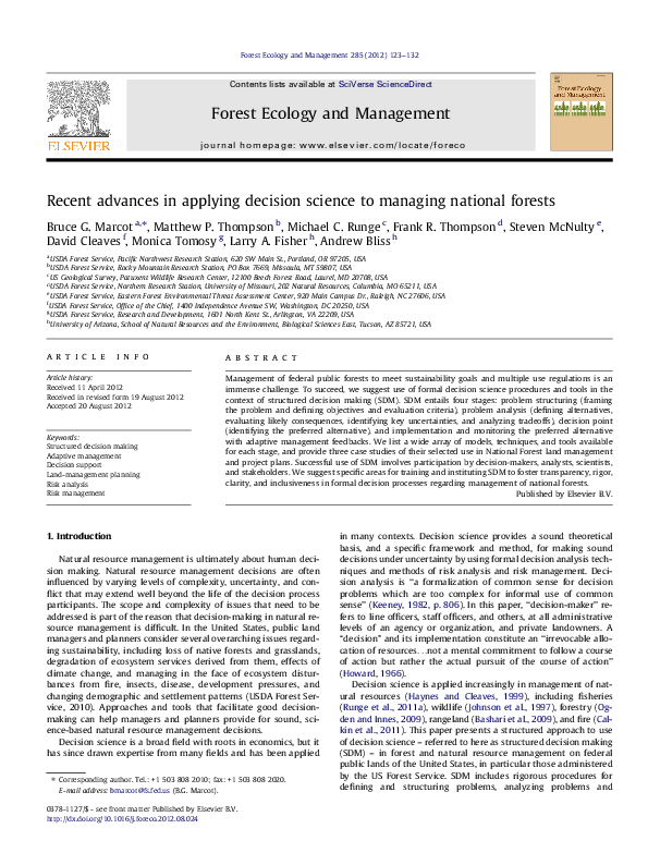 (PDF) Contents lists available at SciVerse ScienceDirect Forest Ecology ...