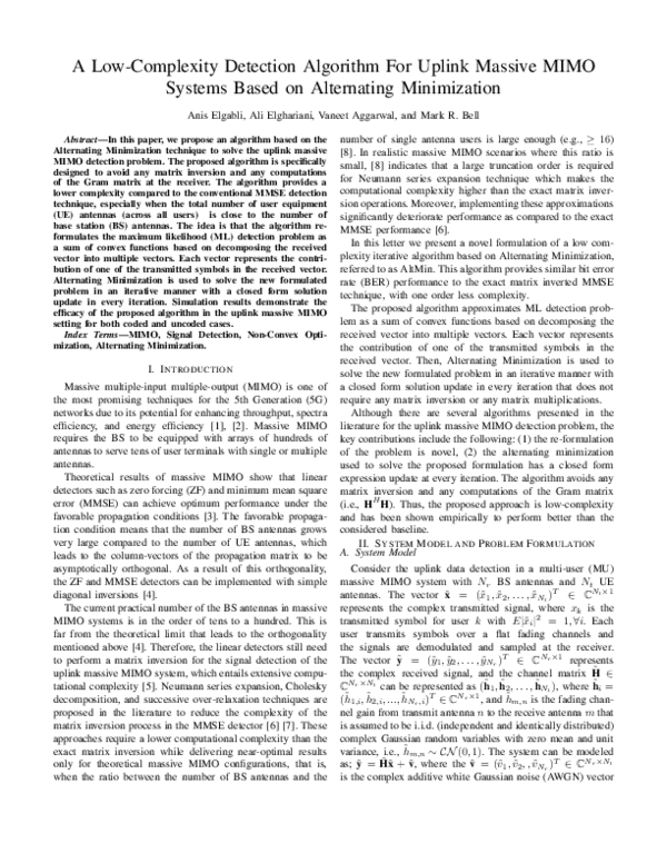 (PDF) A Low-Complexity Detection Algorithm For Uplink Massive MIMO ...