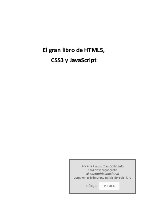 (PDF) El gran libro de HTML5 | Mariano Calvo - Academia.edu