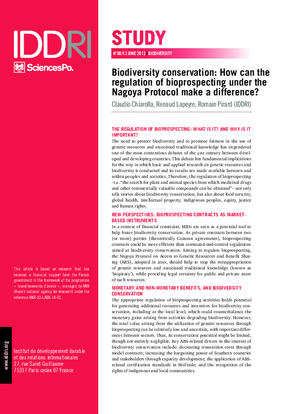 (PDF) Biodiversity conservation: How can the regulation of ...