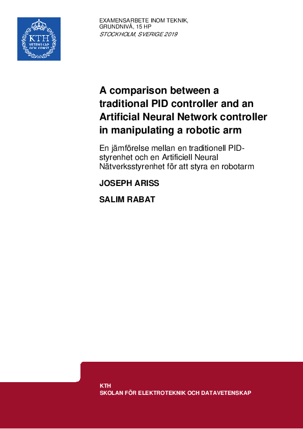 (PDF) A comparison between a traditional PID controller and an Artificial Neural Network ...