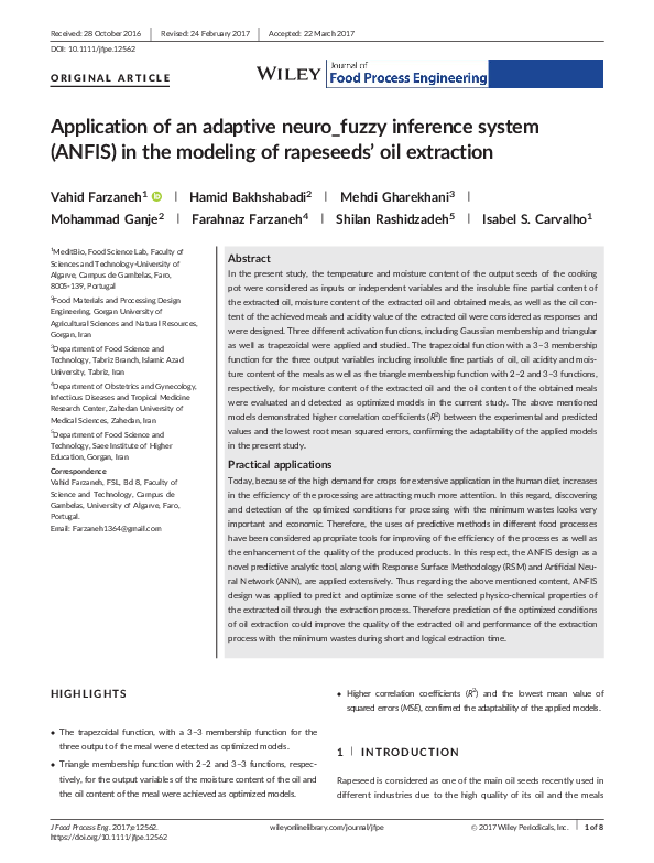 Pdf Application Of Adaptive Neuro Fuzzy Inference System In The Process Of Transportation Support