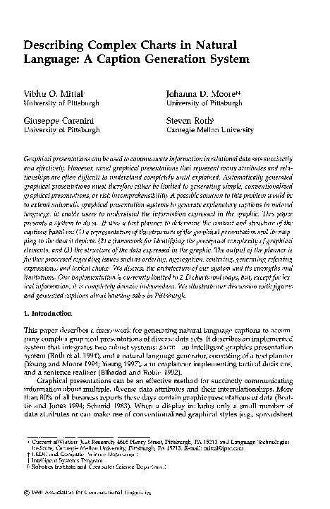 (PDF) Describing complex charts in natural language