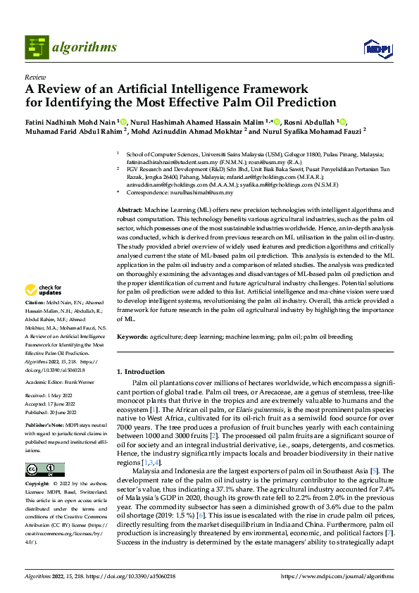 (PDF) A Review of an Artificial Intelligence Framework for Identifying ...