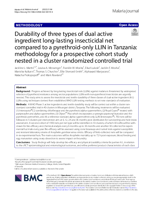 (PDF) Durability of three types of dual active ingredient long-lasting ...