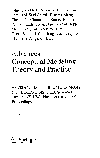 (PDF) Advances in Conceptual Modeling - Theory and Practice