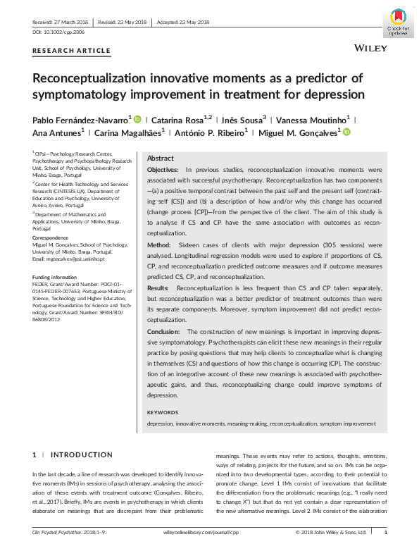 (PDF) Reconceptualization innovative moments as a predictor of ...