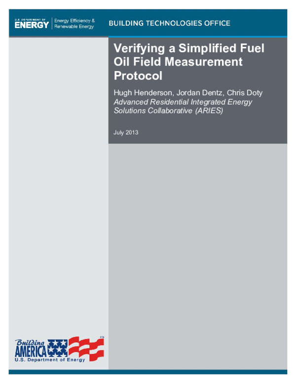 (PDF) Verifying a Simplified Fuel Oil Flow Field Measurement Protocol ...