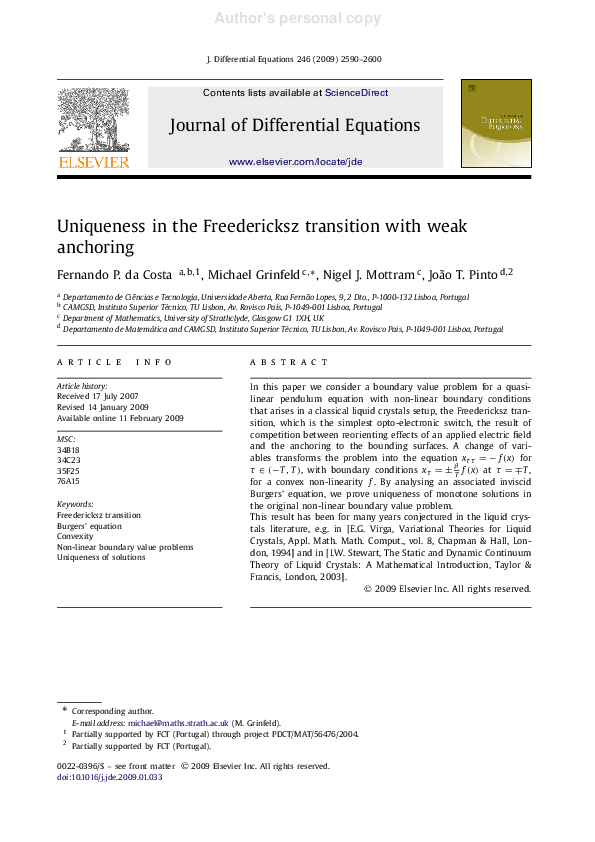 (PDF) Contents lists available at ScienceDirect Journal of Differential ...