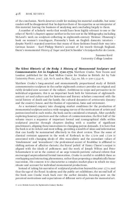 (PDF) The Silent Rhetoric of the Body: A History of Monumental ...