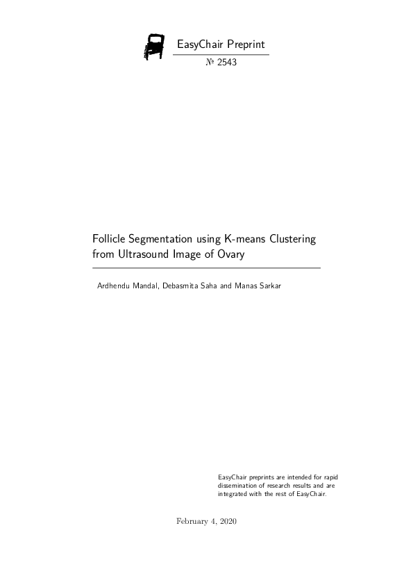 (PDF) Follicle Segmentation Using K-Means Clustering from Ultrasound ...
