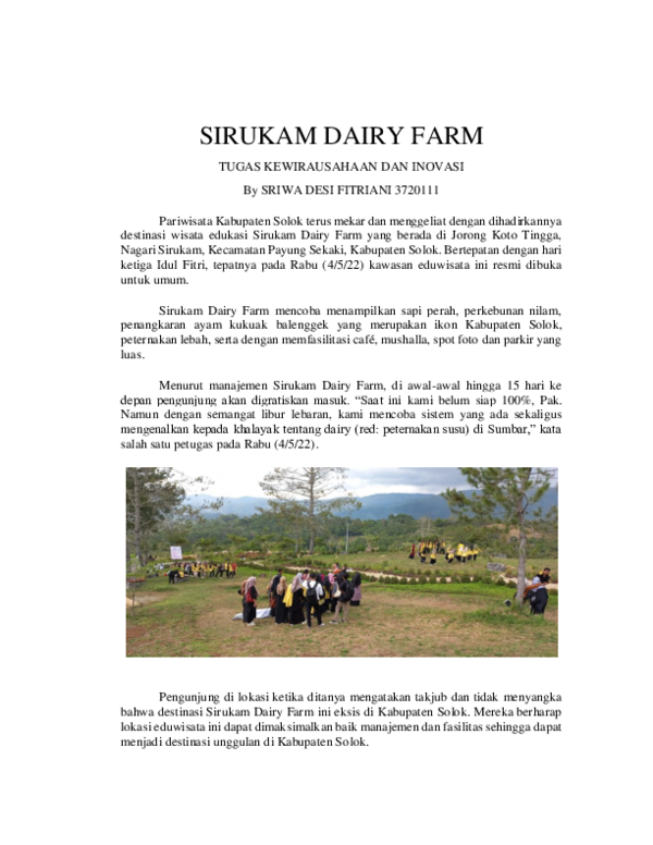 (PDF) SIRUKAM DAIRY FARM