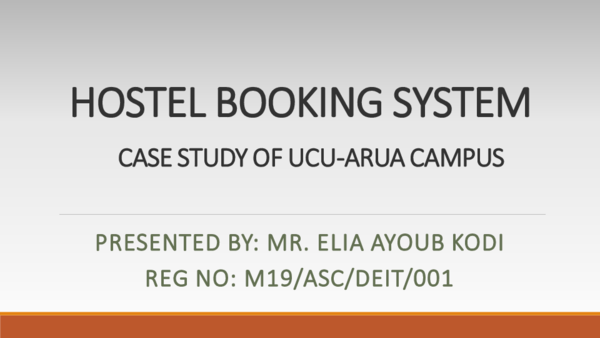 (PDF) HOSTEL BOOKING SYSTEM CASE STUDY OF UCU-ARUA CAMPUS