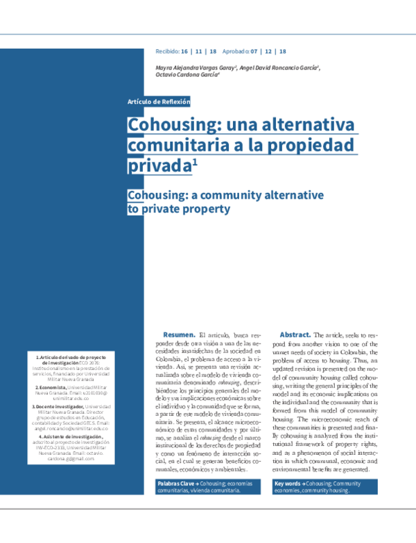 (PDF) Cohousing