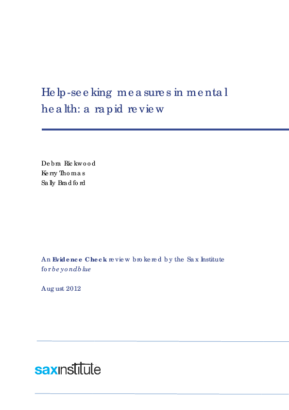 (PDF) Dimensionality and Reliability of the Intentions to Seeking ...