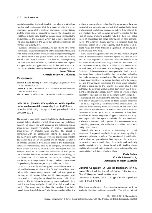 (PDF) Cultural Geography: A Critical Dictionary of Key Concepts by ...