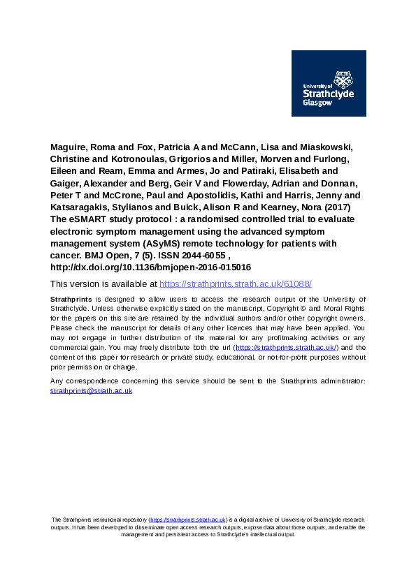 (PDF) The eSMART study protocol: a randomised controlled trial to ...