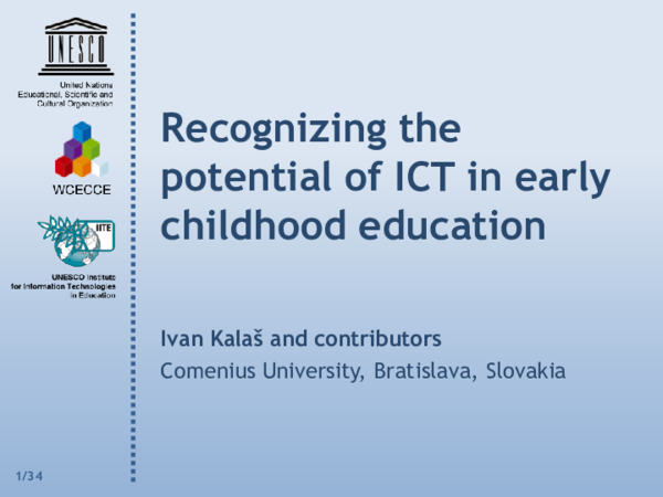 (PDF) Recognizing the potential of ICT in early childhood education