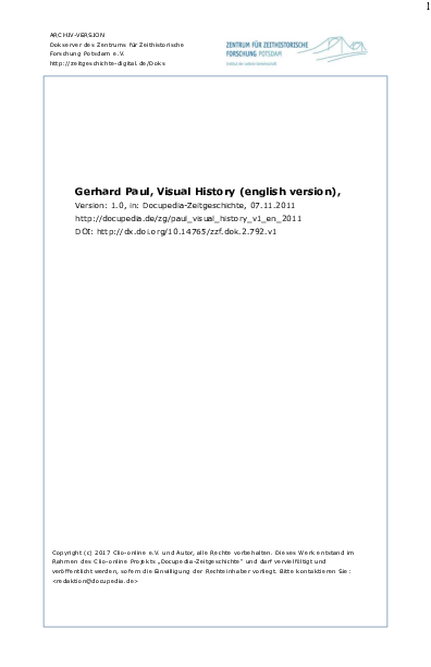 (PDF) Visual History (english version)