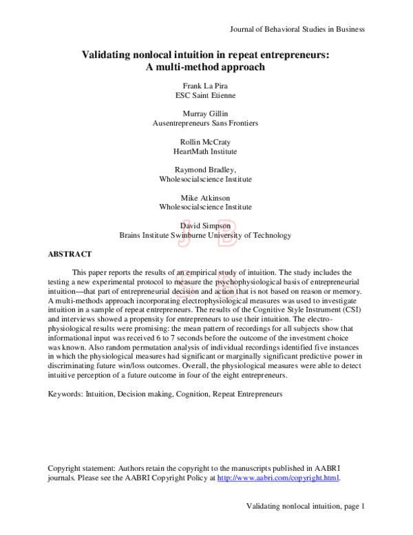 (PDF) A Multi Multi-Method Approach