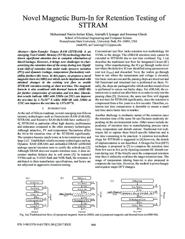 (PDF) Novel magnetic burn-in for retention testing of STTRAM