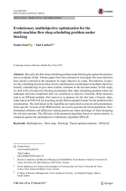 (PDF) Evolutionary multi objective optimization for rule mining: a review
