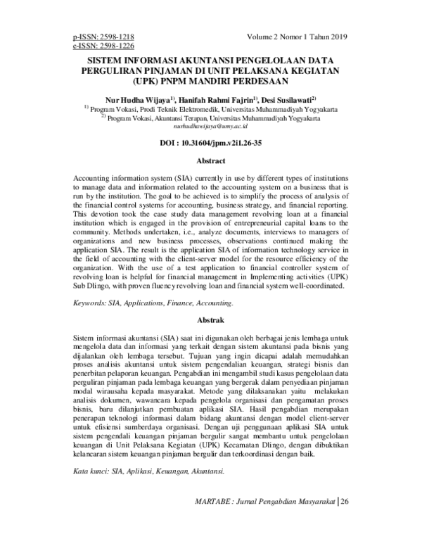 (PDF) SISTEM INFORMASI AKUNTANSI PENGELOLAAN DATA PIUTANG TAK TERTAGIH ...