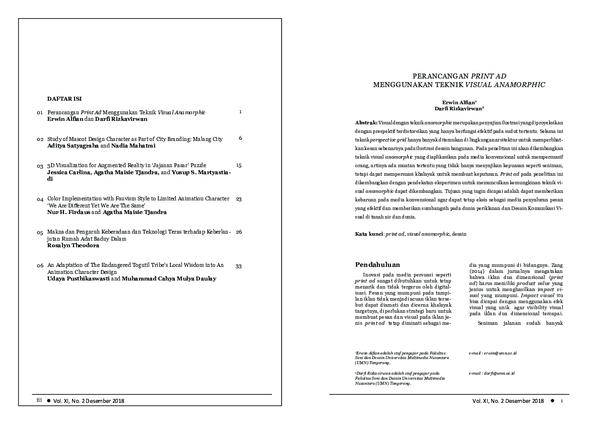 (PDF) Perancangan Print Ad Menggunakan Teknik Visual Anamorphic