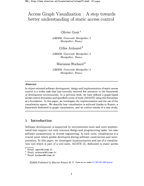 (PDF) Access Graph Visualization: A step towards better understanding ...