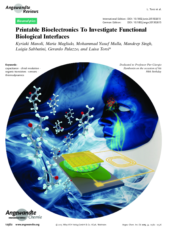 (PDF) Printable Bioelectronics To Investigate Functional Biological ...