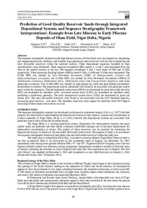 (PDF) Prediction of Good Quality Reservoir Sands through Integrated ...
