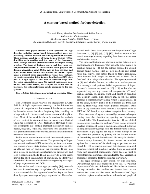 (PDF) A contour-based method for logo detection