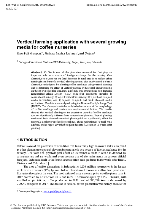 (PDF) Vertical farming application with several growing media for ...