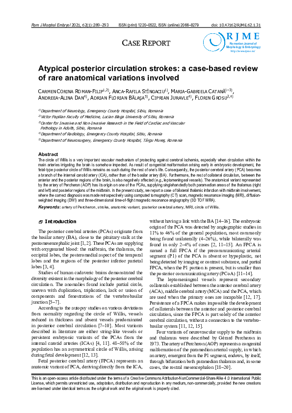(PDF) Atypical posterior circulation strokes: a case-based review of ...