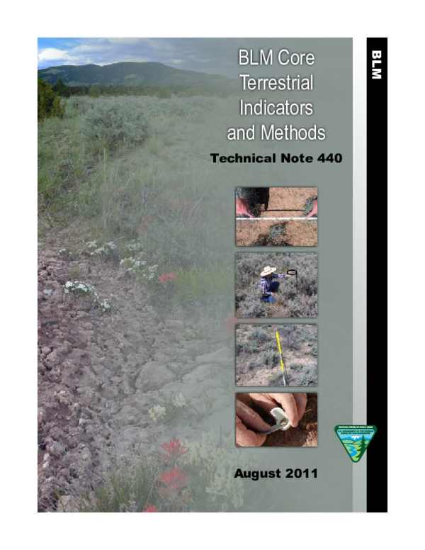 (PDF) BLM core terrestrial indicators and methods