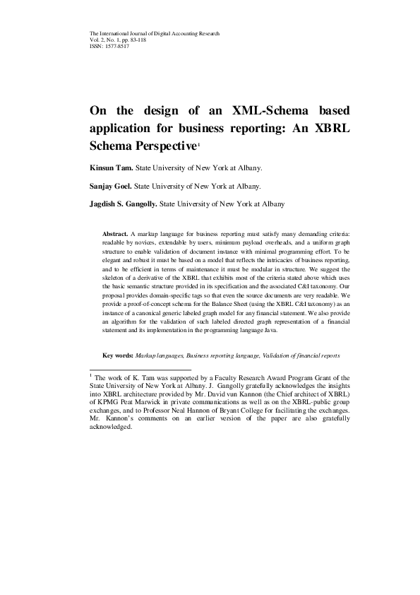 (PDF) On the design of an XML-Schema based application for business ...