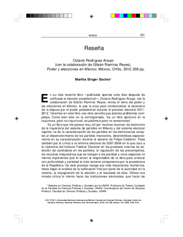 (PDF) Poder y elecciones en México