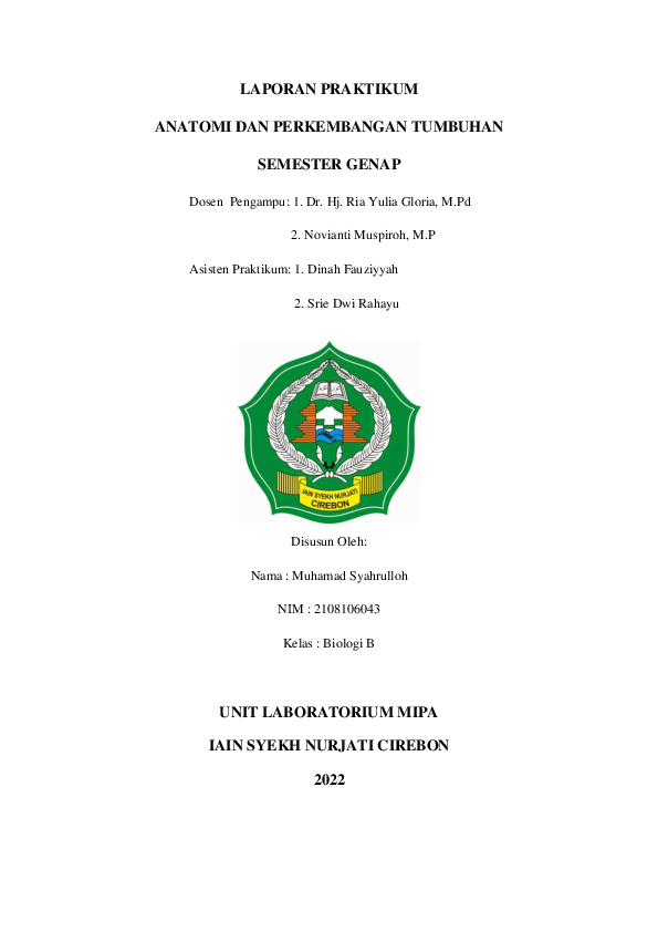 (PDF) STRUKTUR ANATOMI DAN PERKEMBANGAN PADA ORGAN BUNGA (FLOS)