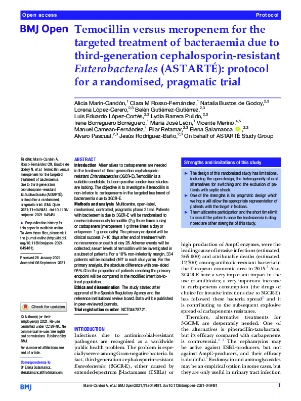 (PDF) Temocillin versus meropenem for the targeted treatment of ...