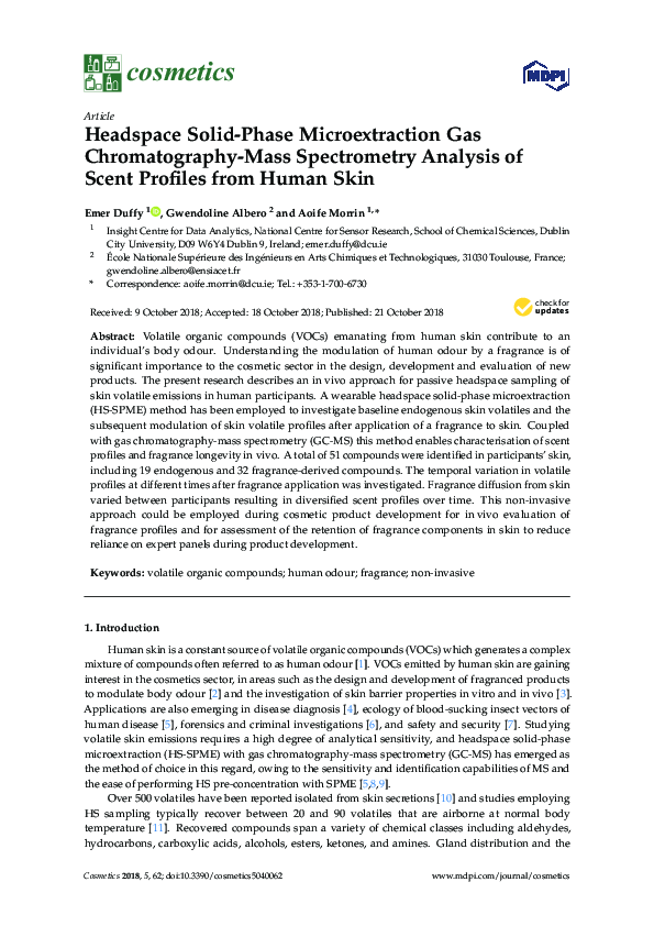 (PDF) Headspace Solid-Phase Microextraction-Gas Chromatography Method for the Determination of ...