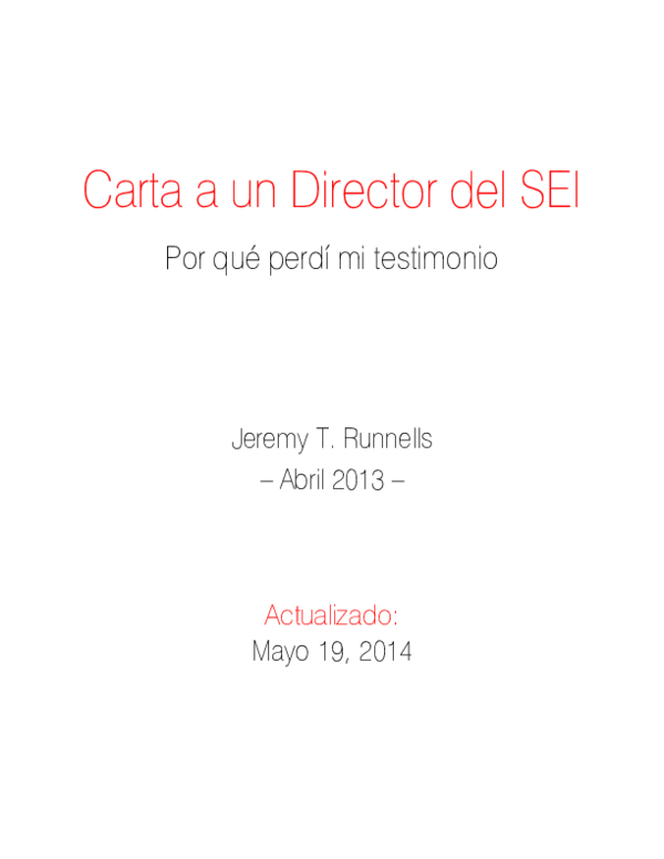 (PDF) Carta a un director del sei