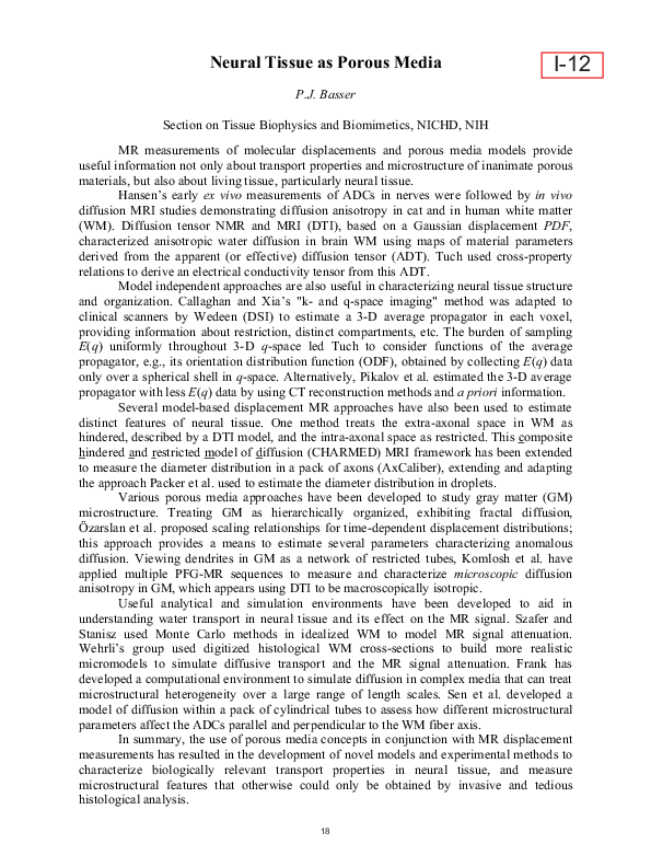 (PDF) Neural Tissue as Porous Media