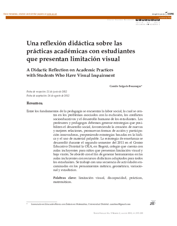 (PDF) A Didactic Reflection on Academic Practices with Students Who ...