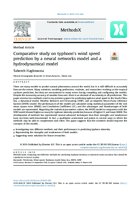 (PDF) Comparative study on Typhoon’s Wind Speed Prediction by a Neural Networks Model and a ...