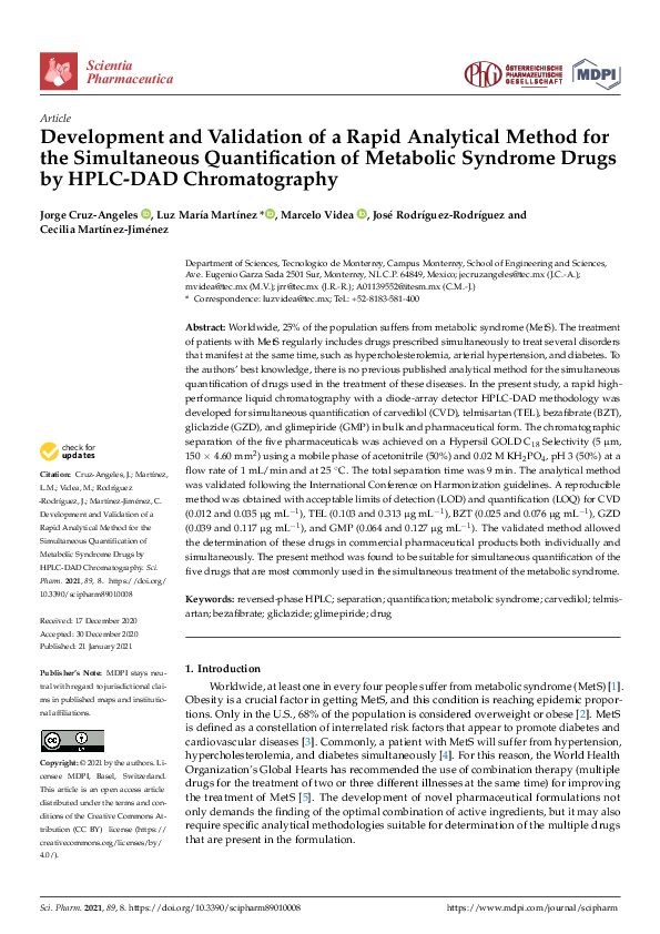 (PDF) Development and Validation of a Rapid Analytical Method for the Simultaneous ...