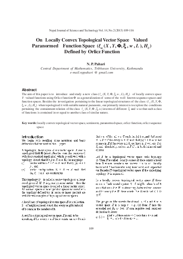 (PDF) Defined by Orlicz Function