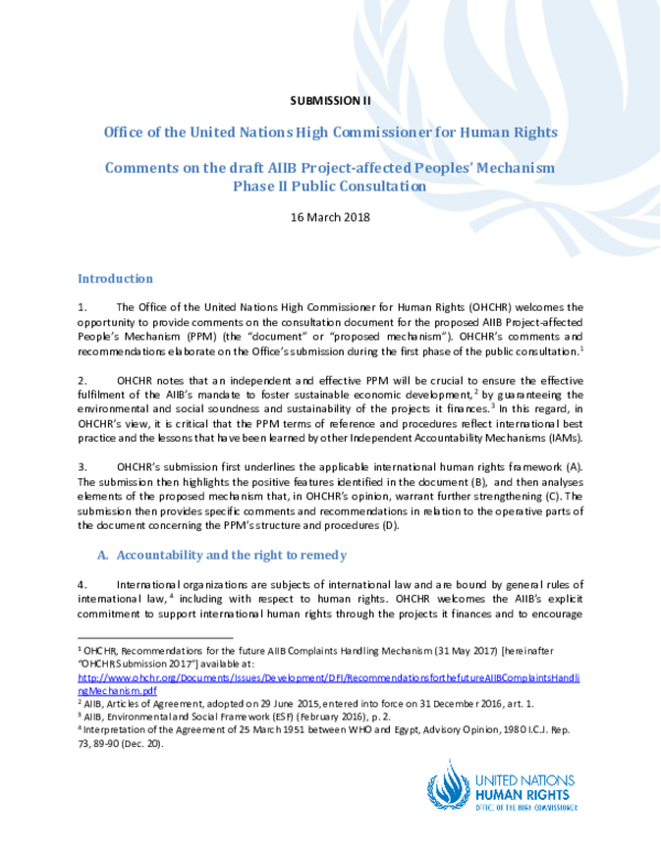 (PDF) Office of the United Nations High Commissioner for Human Rights ...